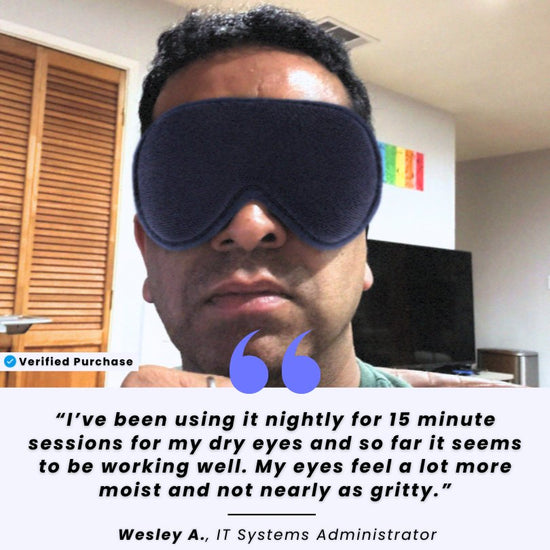 DryRelief™ Heated Eye Mask for Dry Eyes–Warm Eye Compress–SHIPPED FREE ...