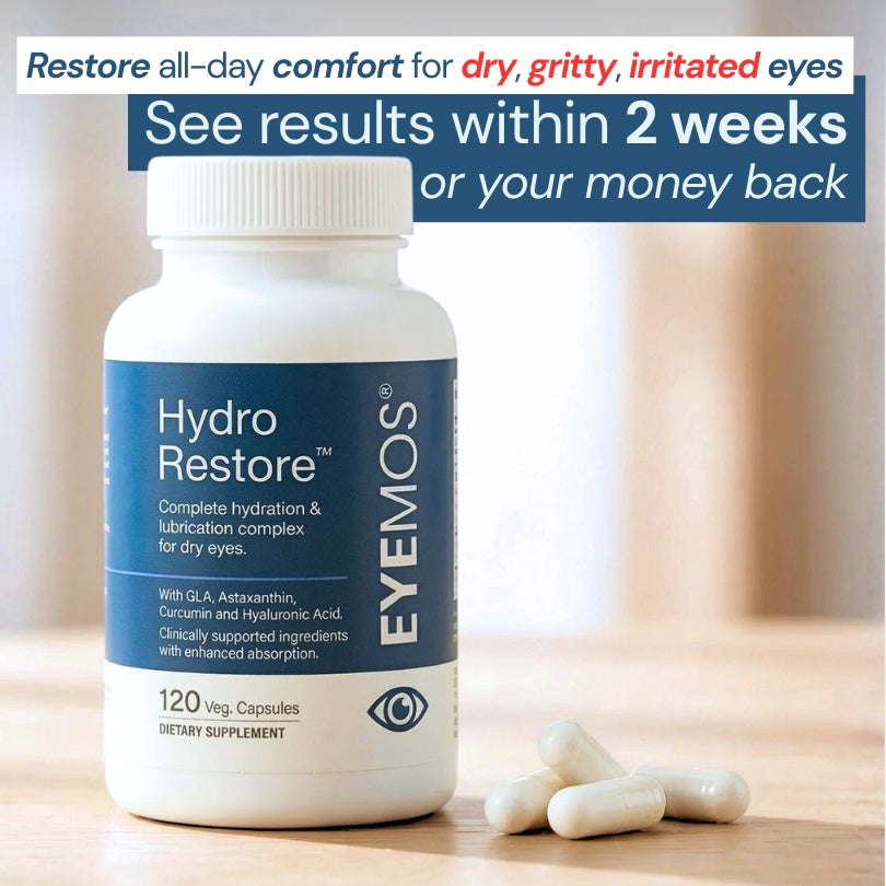 Hydro Restore™ Restore All-Day Eye Comfort from Within | EYEMOS® EYEMOS.com